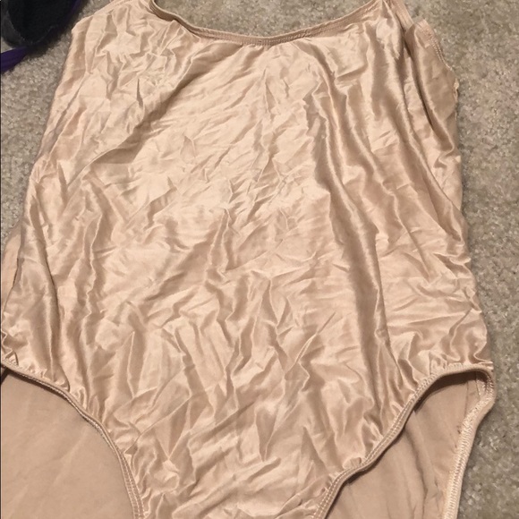Costumes | Tan Leotard With Clear Straps | Poshmark